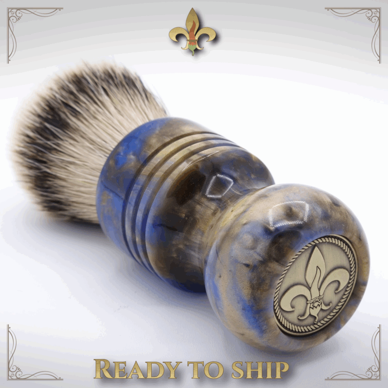 24MM Royal Azure Shaving Brush | Choose Your Knot - The CaYuen Workshop ...
